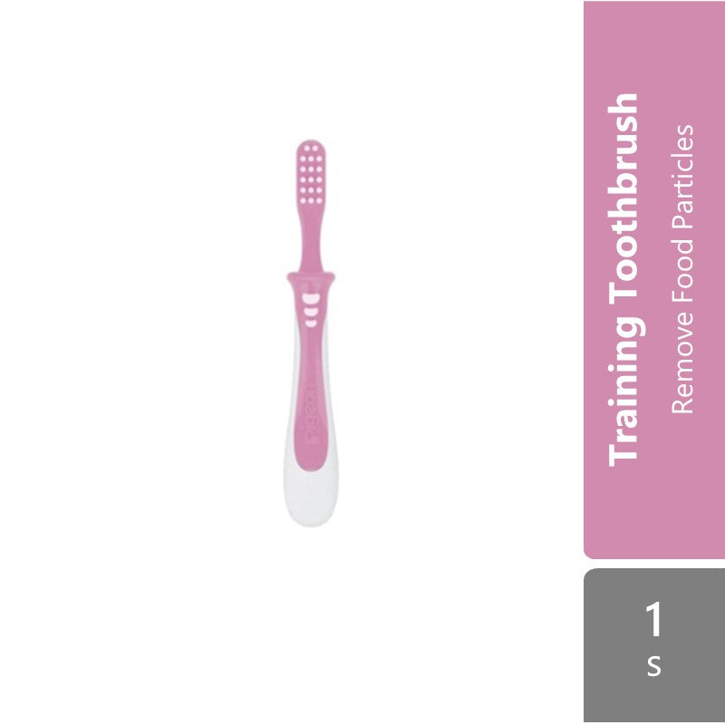 Pigeon 11830 Train Toothbrush Lesson 3 Pink 1s | For Infants Age 12
