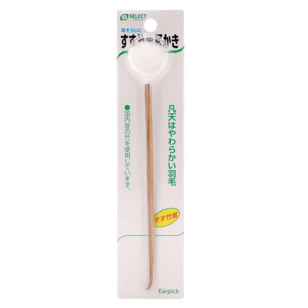 Sugi S Select Bamboo-Feather Earpick 1s - Alpro Pharmacy