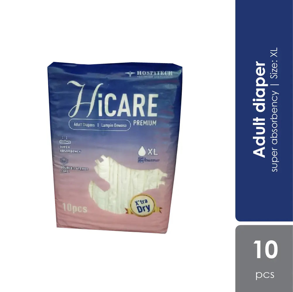 Hicare Adult Diapers Premium Xl 10s - Alpro Pharmacy