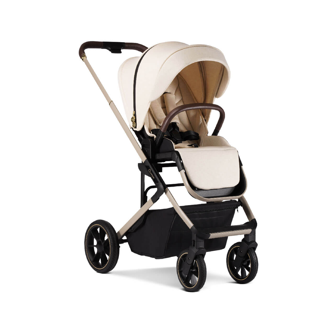 Quinton Nior Stroller (creamy White/navy) | Luxury Design And Height