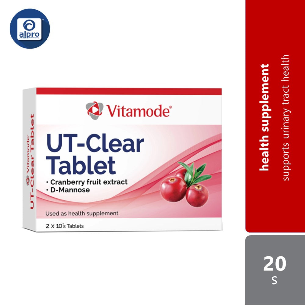Vitamode UT-Clear Tablet 2x10s| Supports Urinary Tract Health - Alpro
