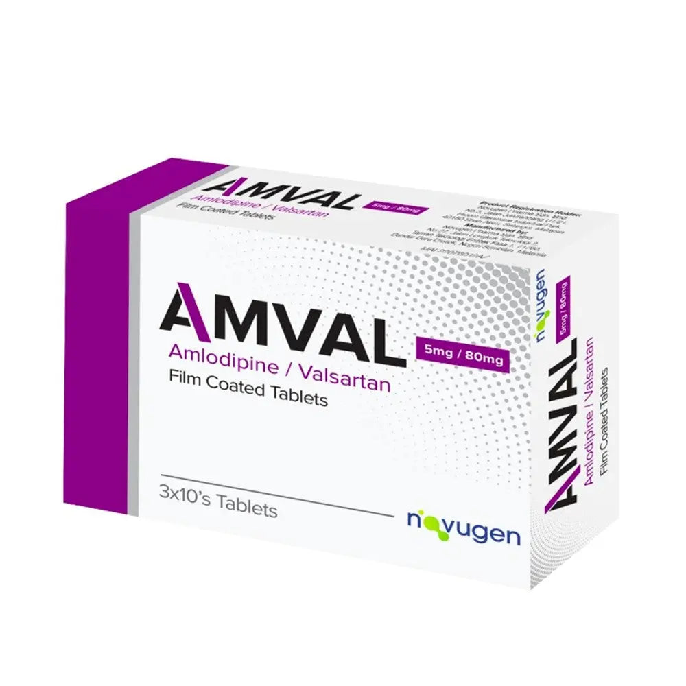 AMVAL 5MG/80MG 3X10S - Alpro Pharmacy