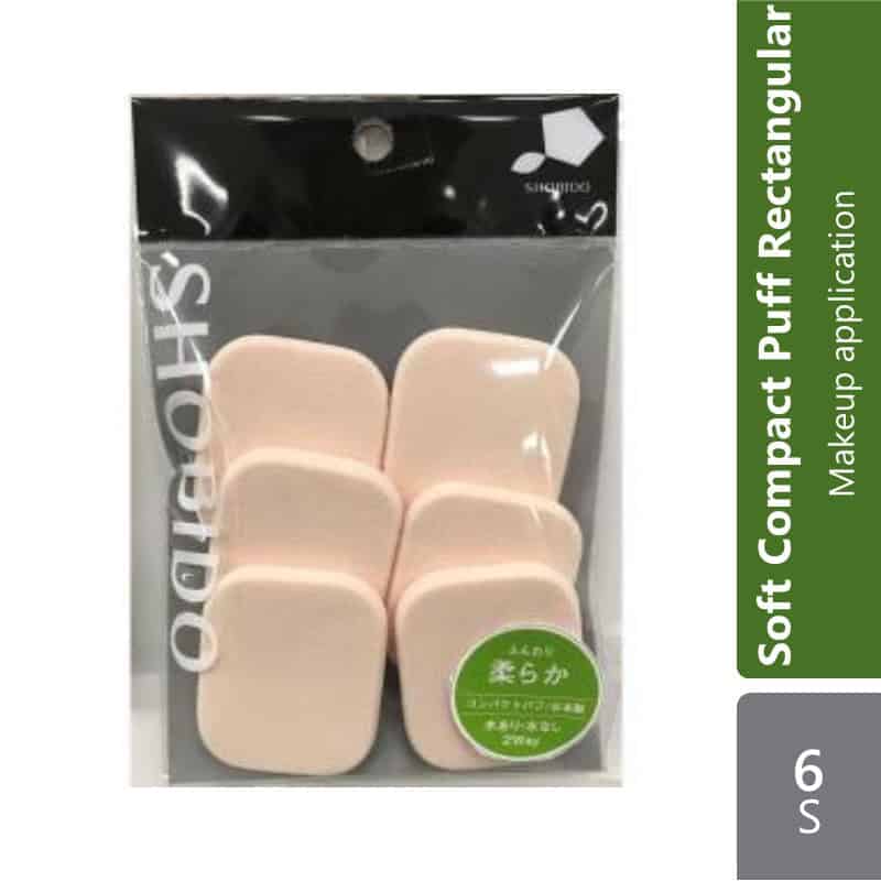 Shobido Soft Compact Puff Rectangular 6s - Alpro Pharmacy