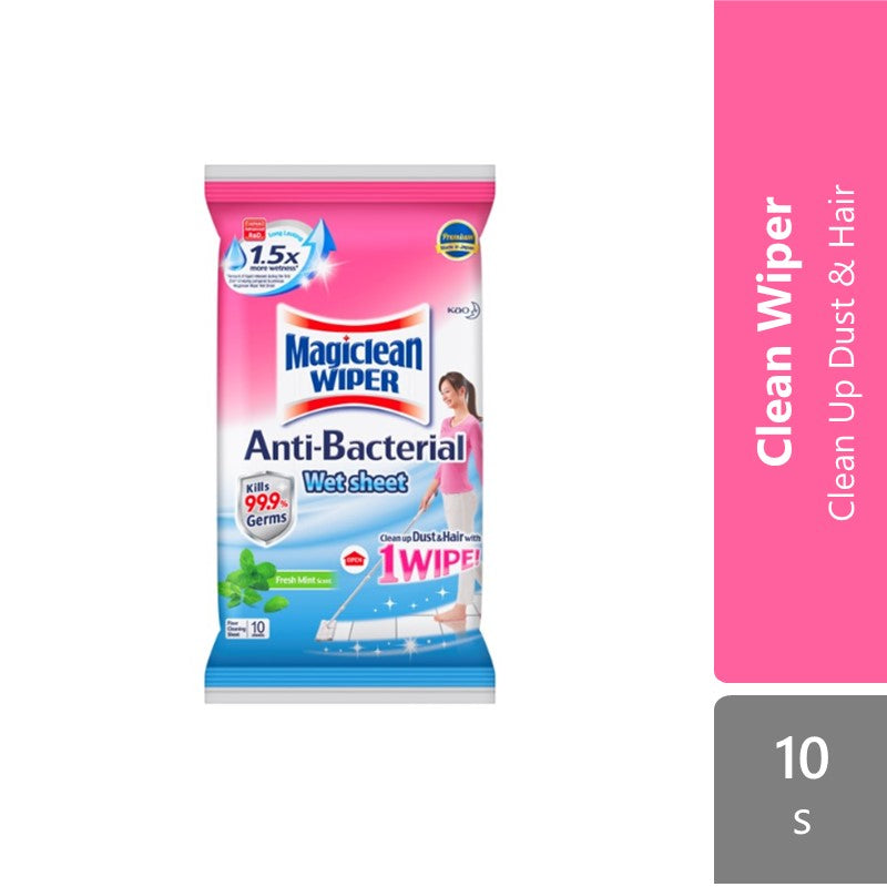 Magiclean Wiper Wet Sheet Mint 10s - Alpro Pharmacy