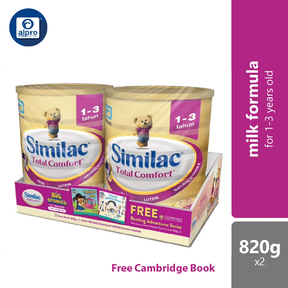 Abbott Similac Total Comfort Plus 1-3 Tahun 2x820g | Free Cambridge