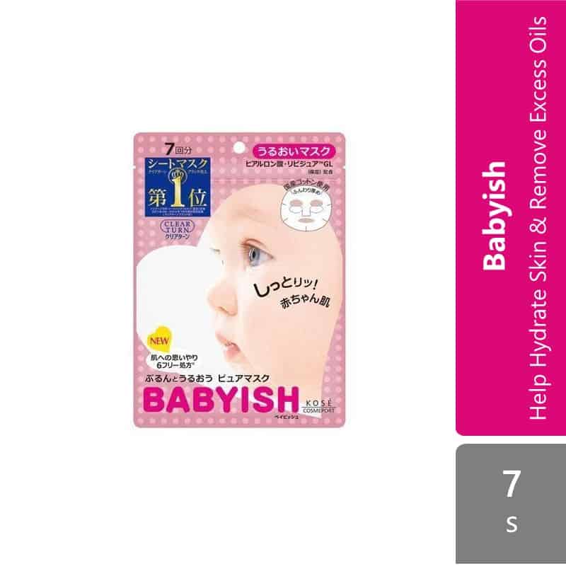 Kose Cosmeport Clear Turn Babyish Mask 7s ( Moisturizing Moisturizing