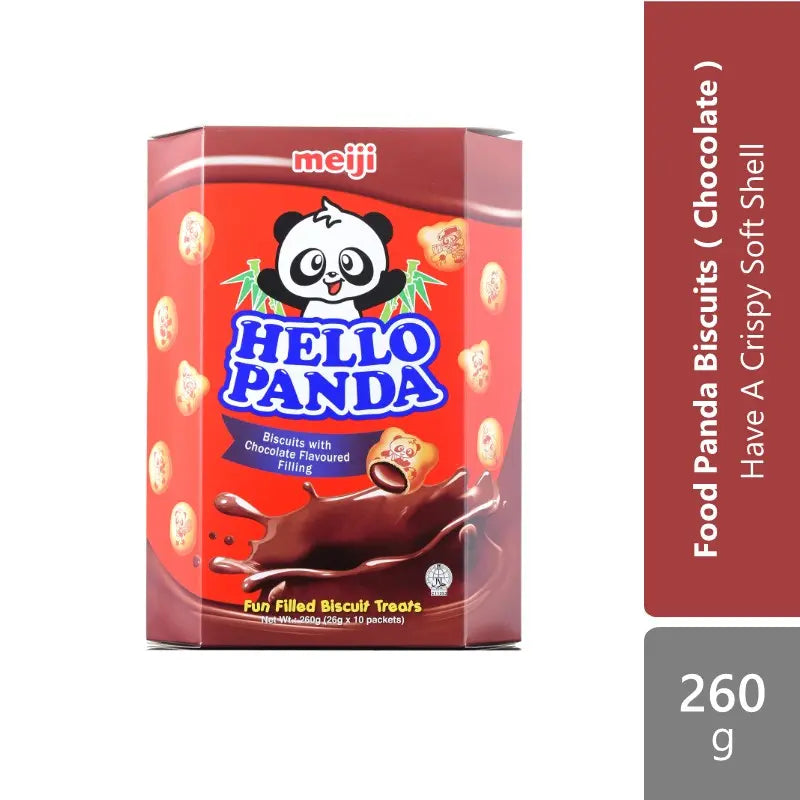 Meji Hello Panda Family Pack 260g ( Chocolate Strawberry Assorted )