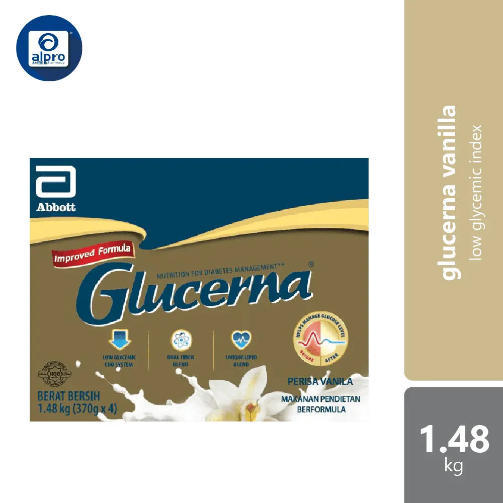 Abbott Glucerna Gold Vanilla BIB 1.48kg - Alpro Pharmacy
