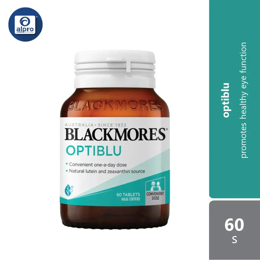Blackmores Optiblu Tabs 60s | Promotes Healthy Eye Function - Alpro