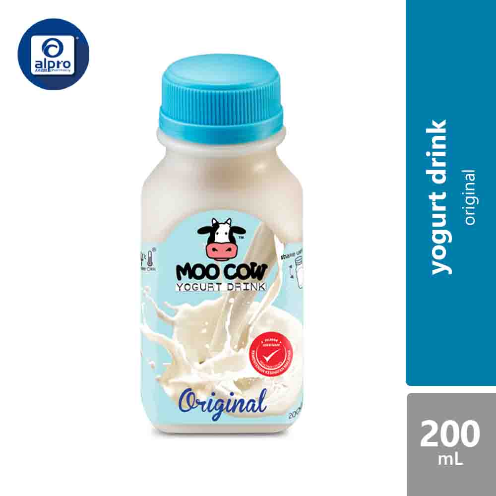 Moo Cow Yogurt Drink 200ml (Original Strawberry Blueberry Mango