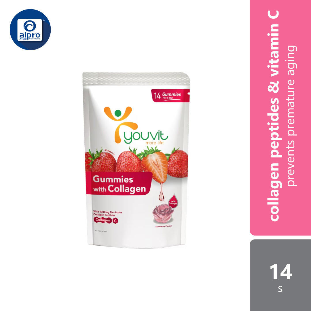 Youvit Beauty Collagen Gummies Strawberry | 14s - Alpro Pharmacy