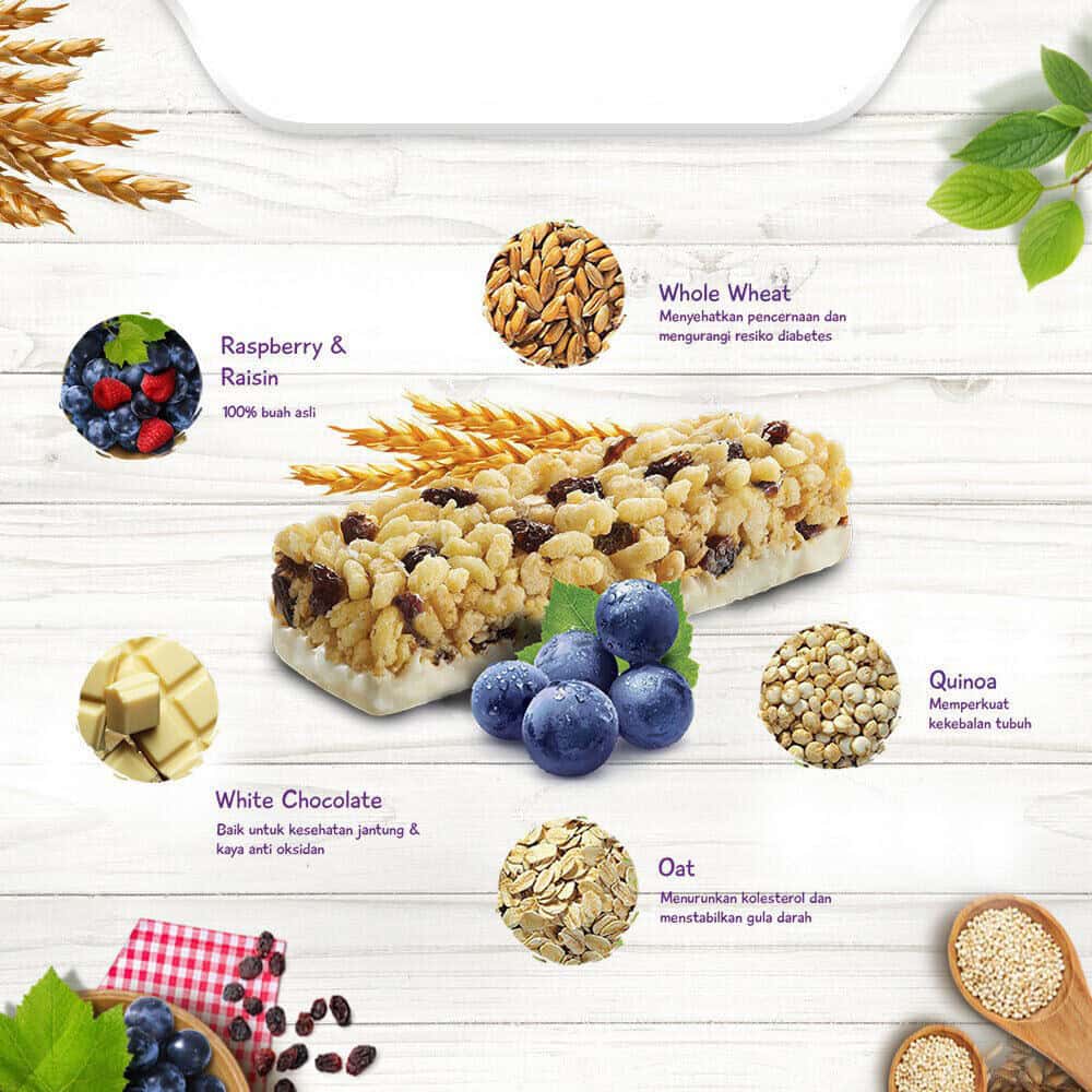 Fitbar Snack Bar (Fruits / Chocolate) 22g | Low Calorie Healthy Snack