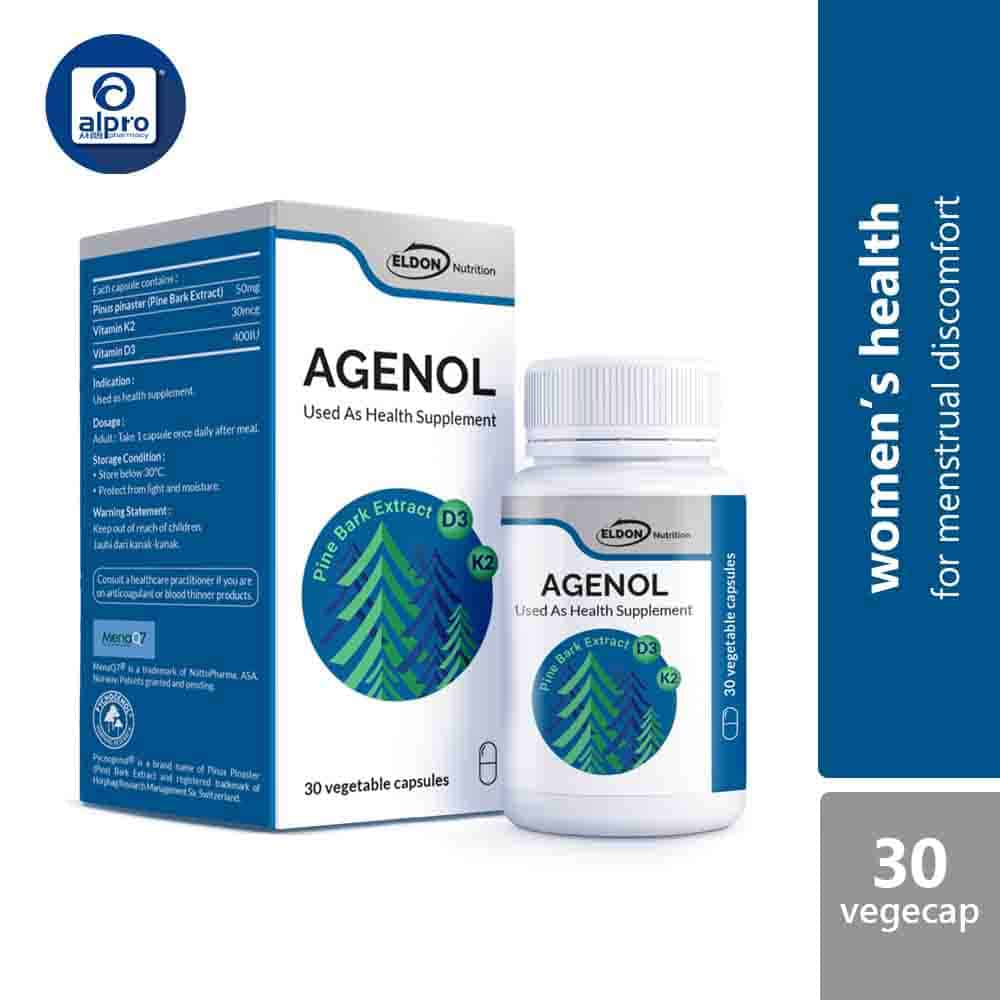 Eldon Nutrition Agenol Capsule 30s | To Support Healthy Menstrual and