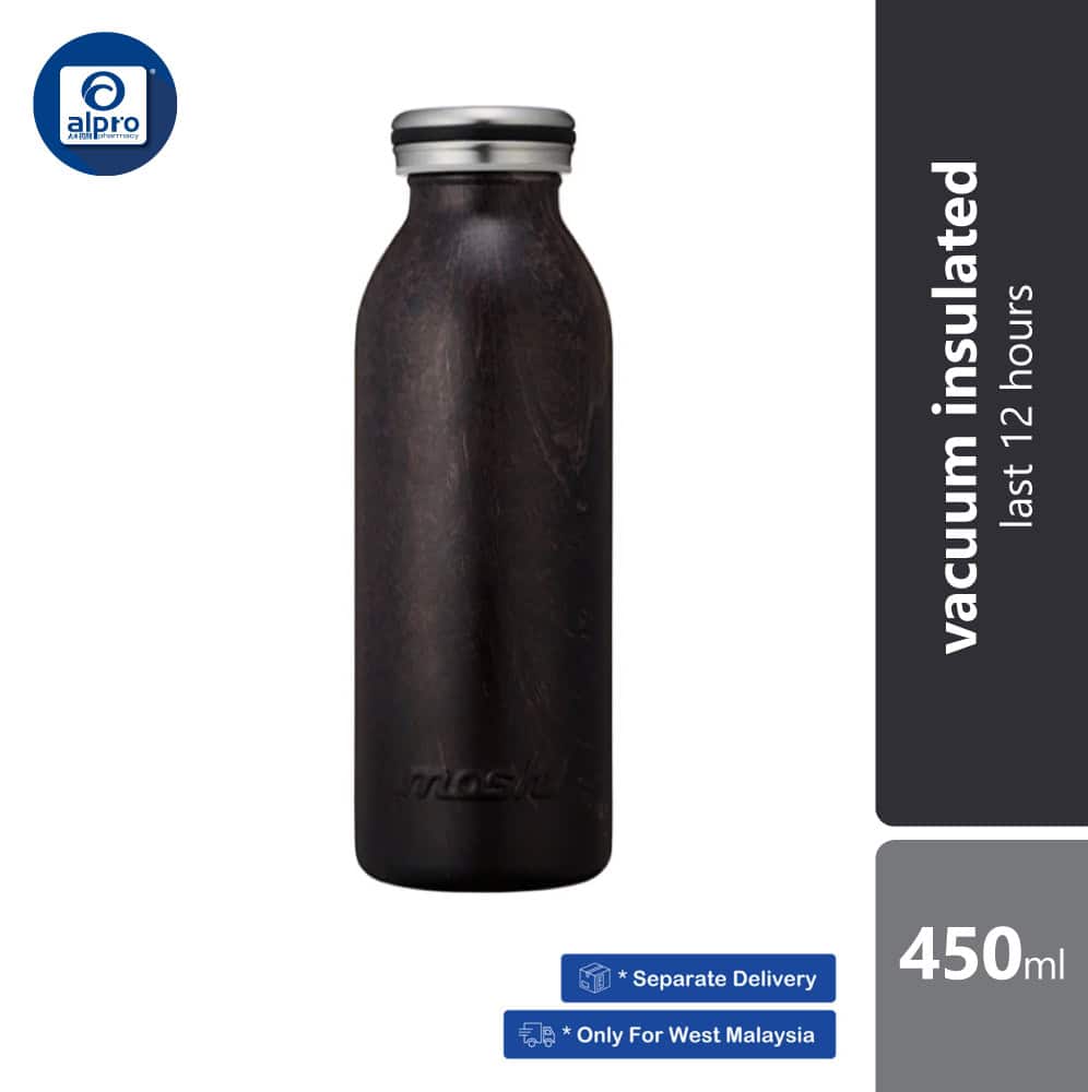 Mosh! Milk Bottle Dark Wood | 450ml - Alpro Pharmacy