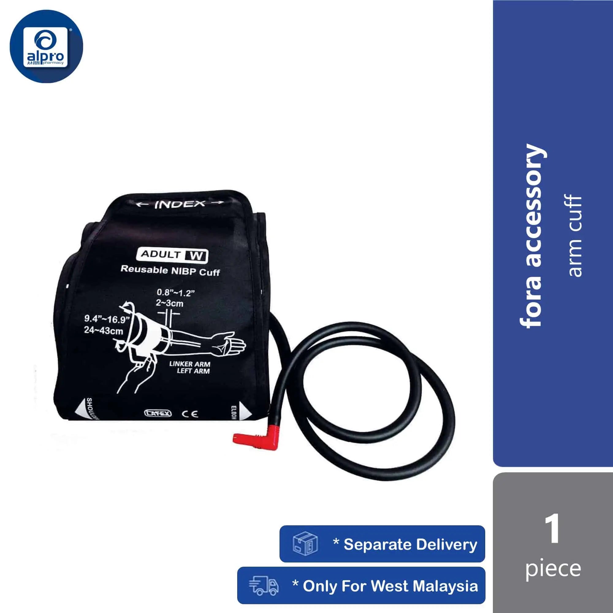 Fora P30BT Blood Pressure Machine Accessory | Wide Range Cuff