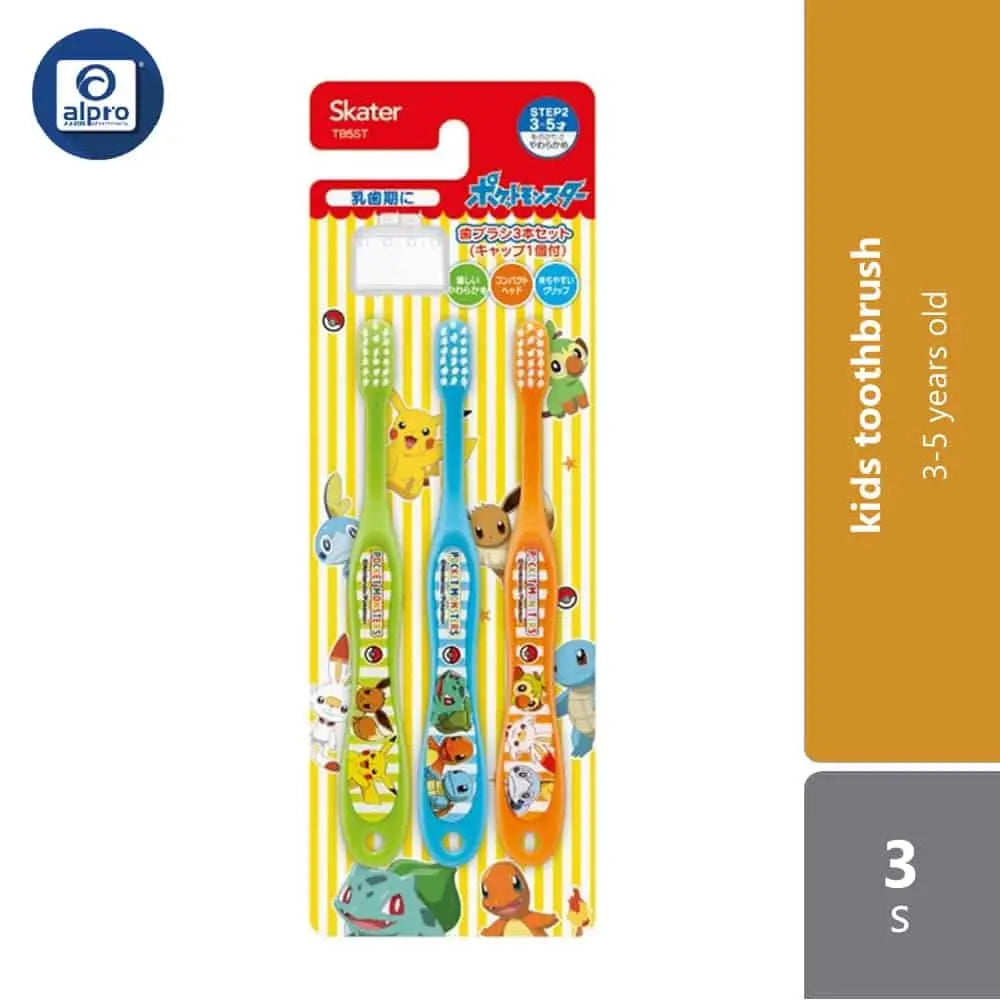 Skater Pokemon Kindergarten Toothbrush 3-5years Old 3s - Alpro
