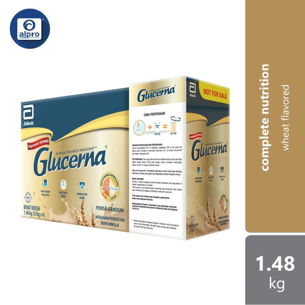 Abbott Glucerna Gold Wheat BIB 1.48kg FOC 370g | Diabetes Formula