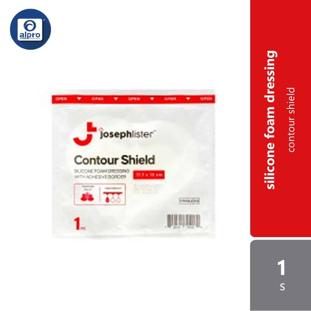 Josephlister Contour Shield Silicone Foam Dressing with Adhesive