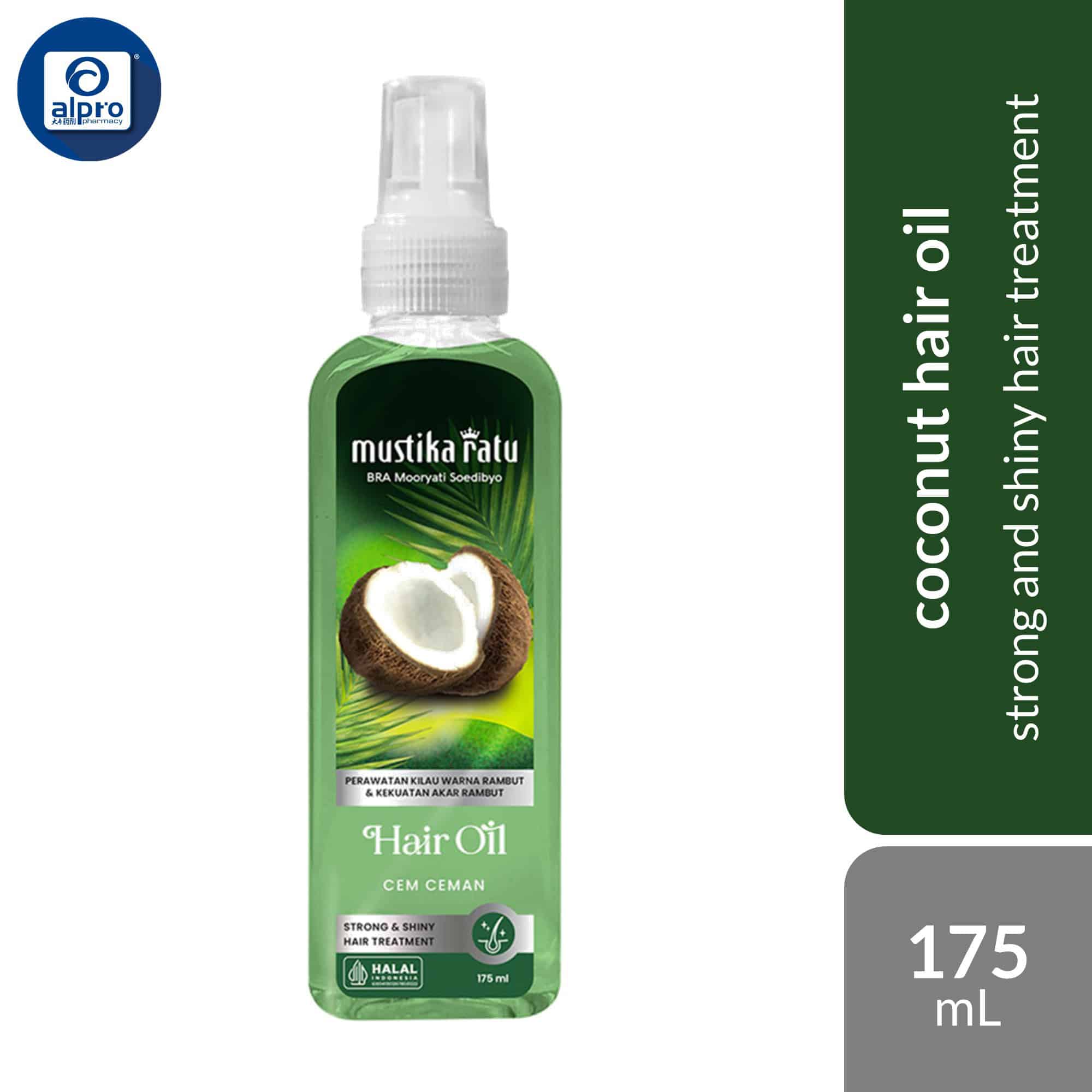 Mustika Ratu Minyak Cem-Ceman Murni 175mL | Rawatan Rambut yang Kuat