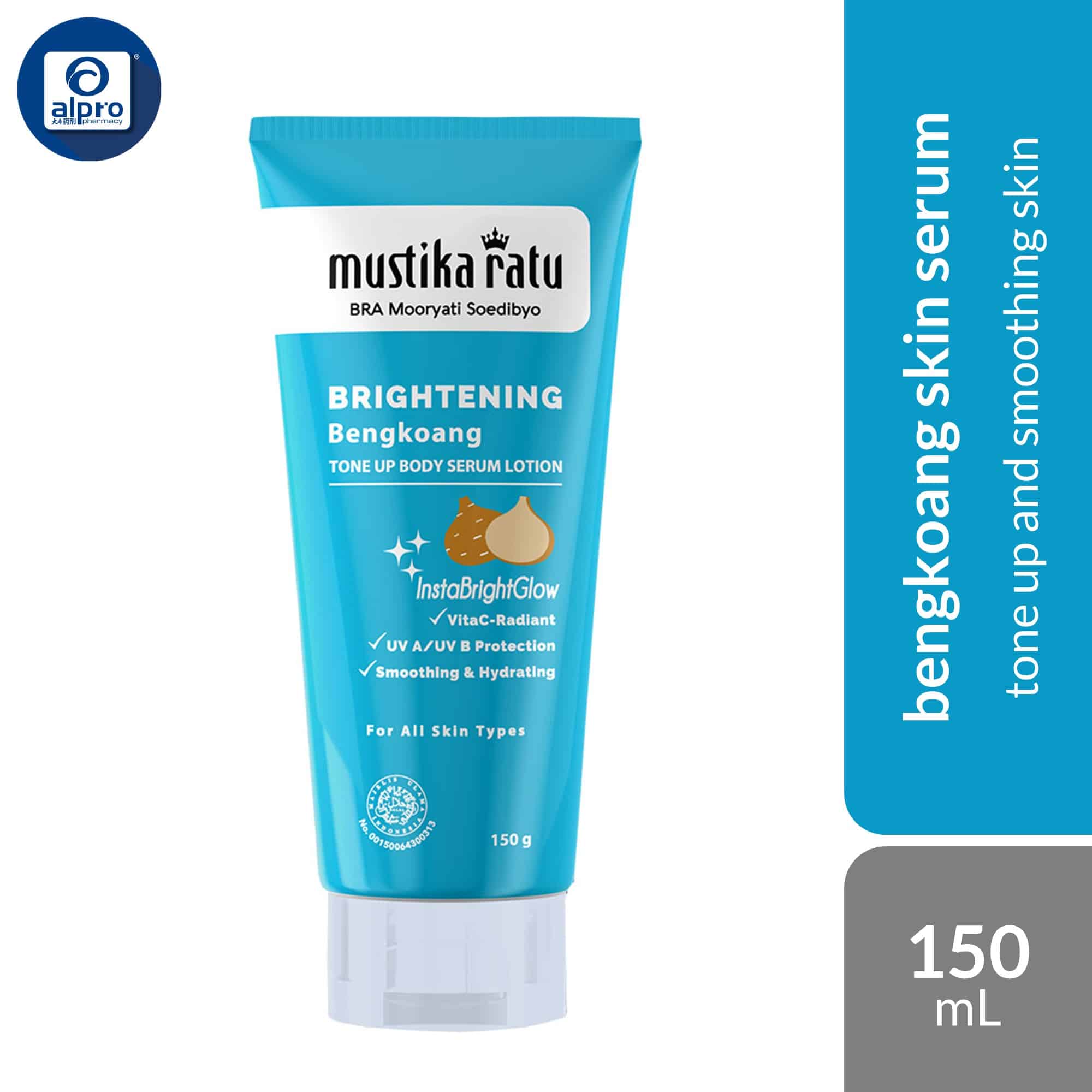 Mustika Ratu Brightening Bengkoang Tone Up Body Serum 150g | Tone Up