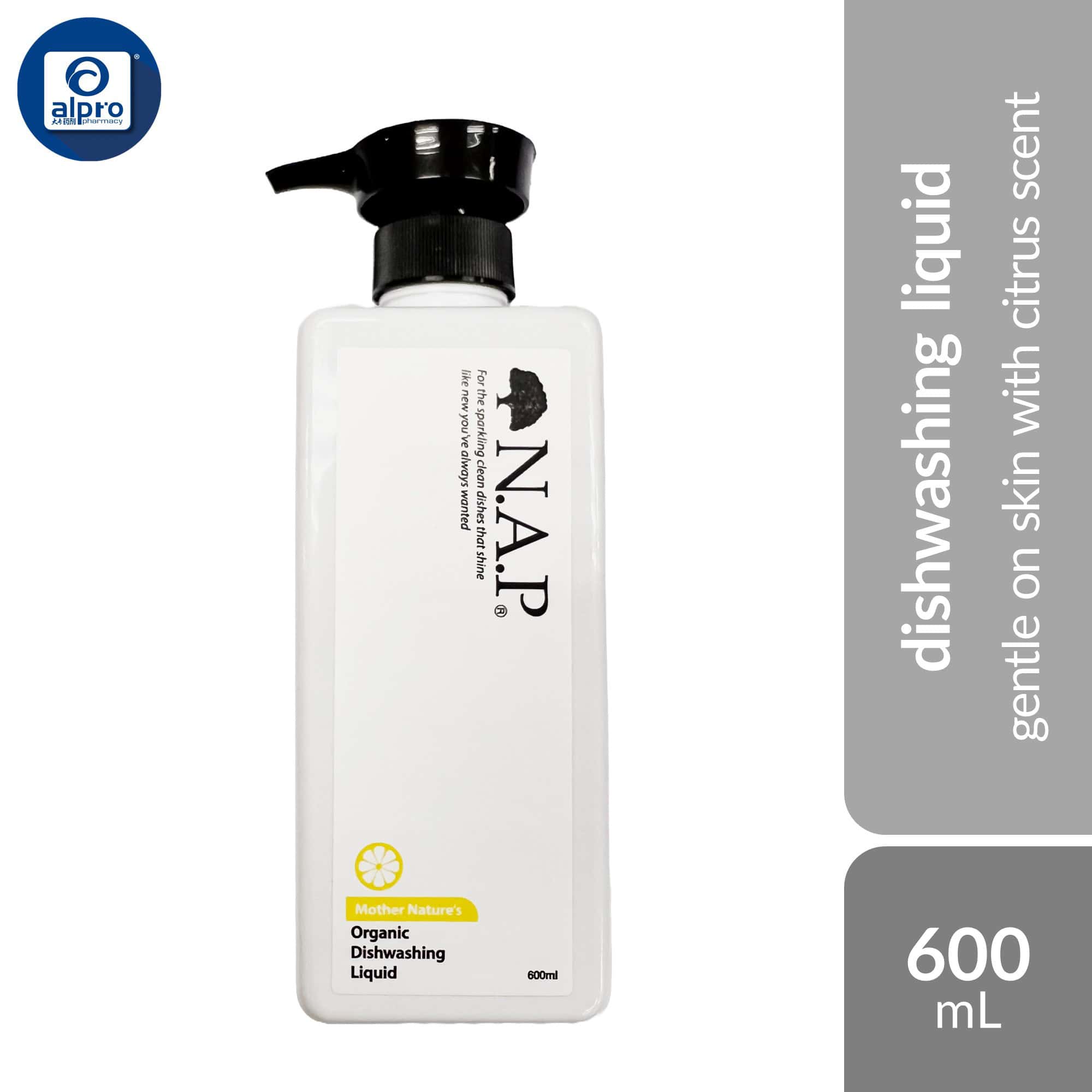 N.A.P. Mother Nature's Organic Dishwashing Liquid 600mL | Gentle on