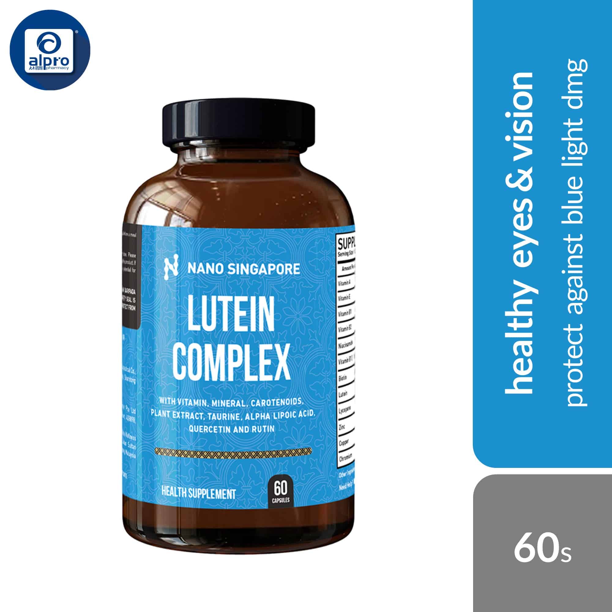 Nano Singapore Lutein Complex 60s | Protect Eyes Against Blue Light