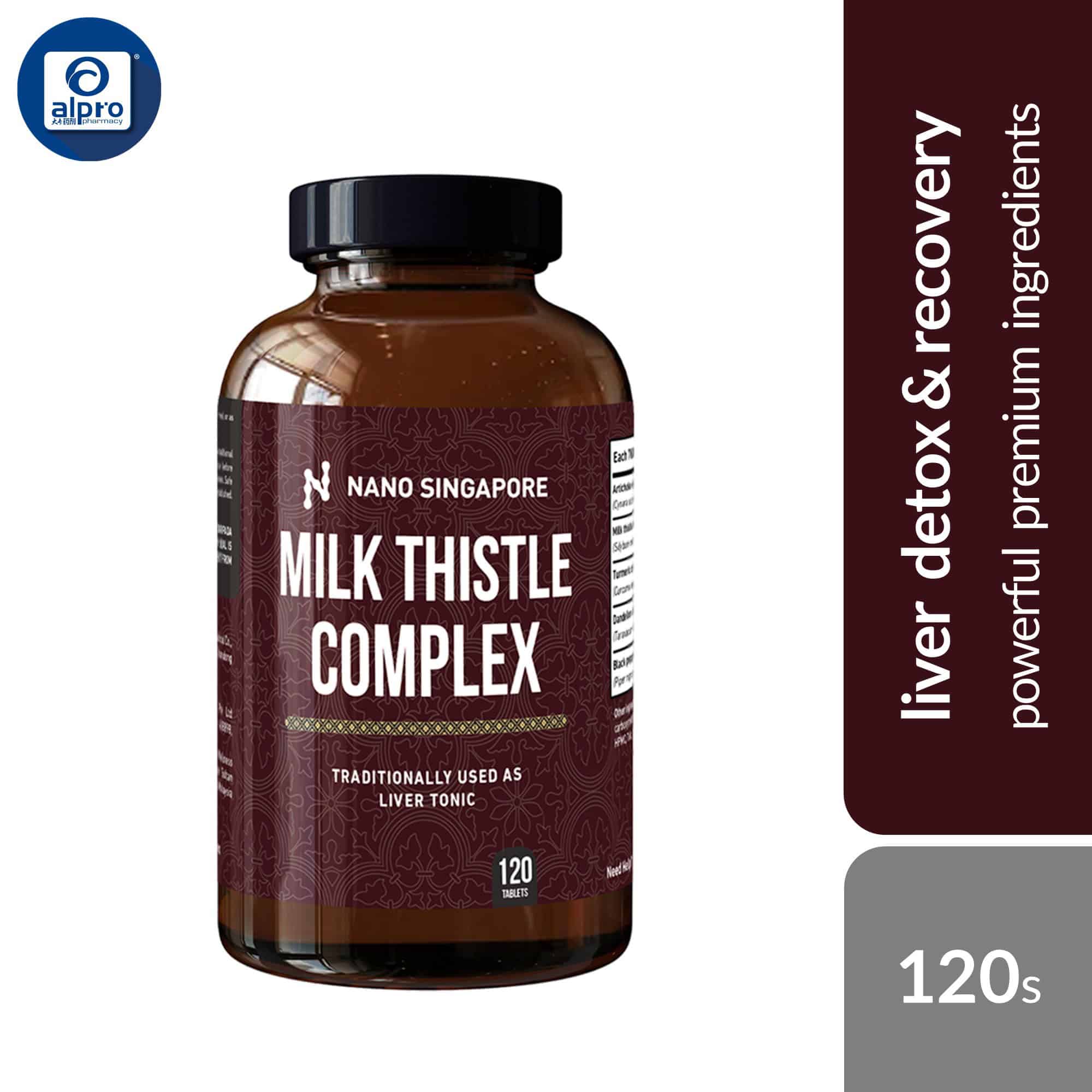 Nano Singapore Milk Thistle Complex 120s | Powerful Premium