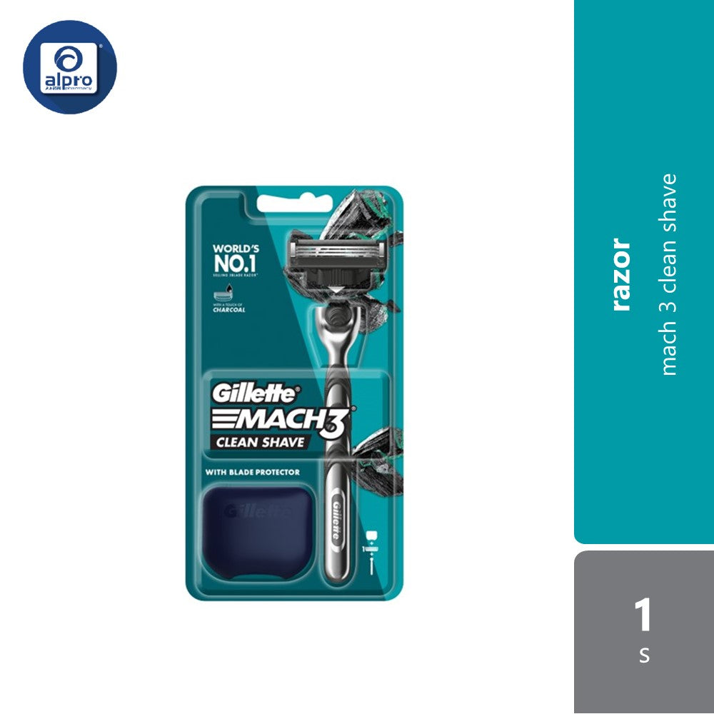 Gillette Mach 3 Clean Shave Razor 1up | Protect Skin - Alpro Pharmacy
