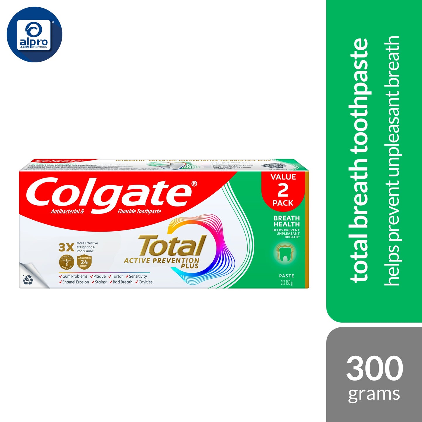 Colgate Total Protection Total Breath Health 150g 2s | Helps Prevent