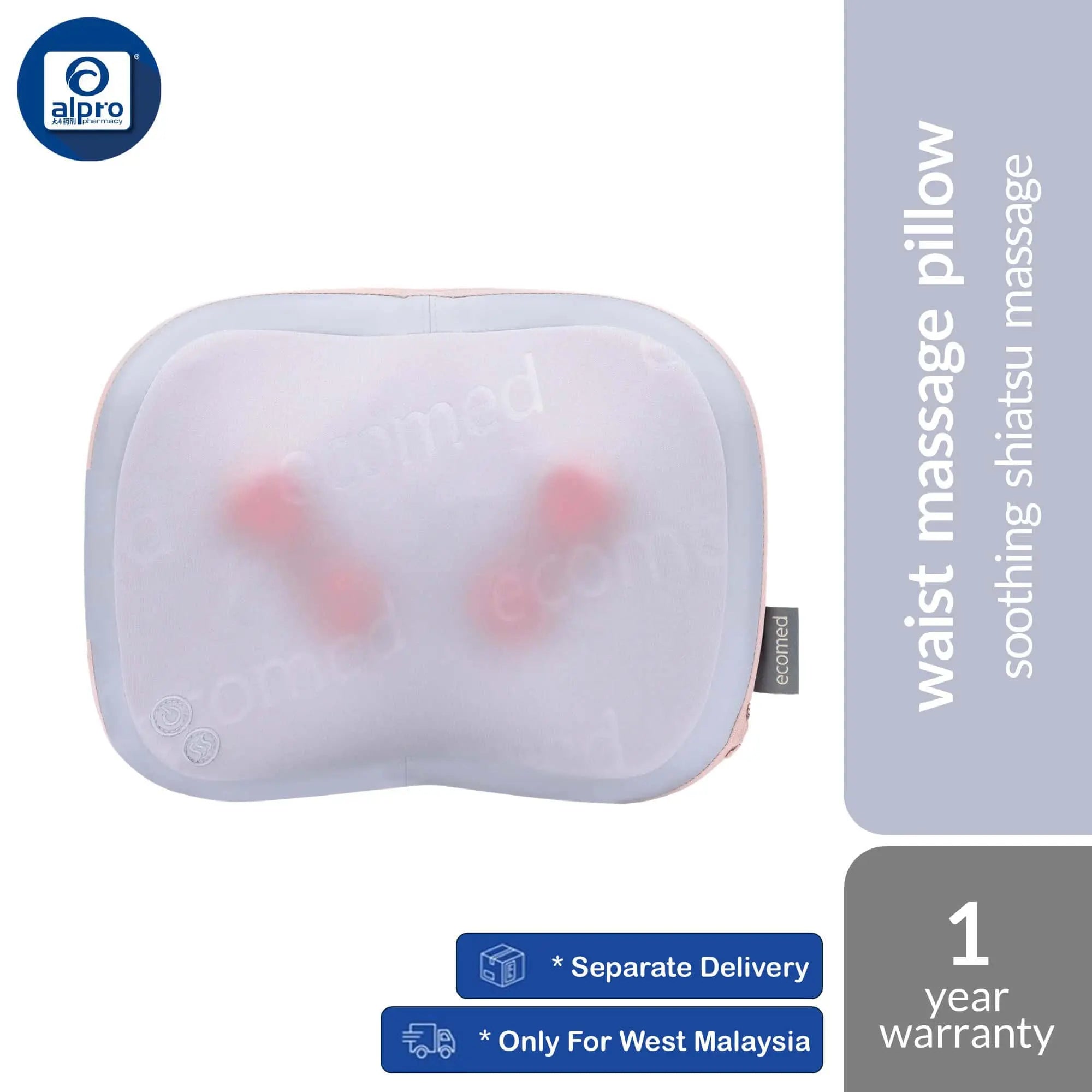 ecomed CozyFlex Waist Massager | Soothing Shiatsu Massage - Alpro