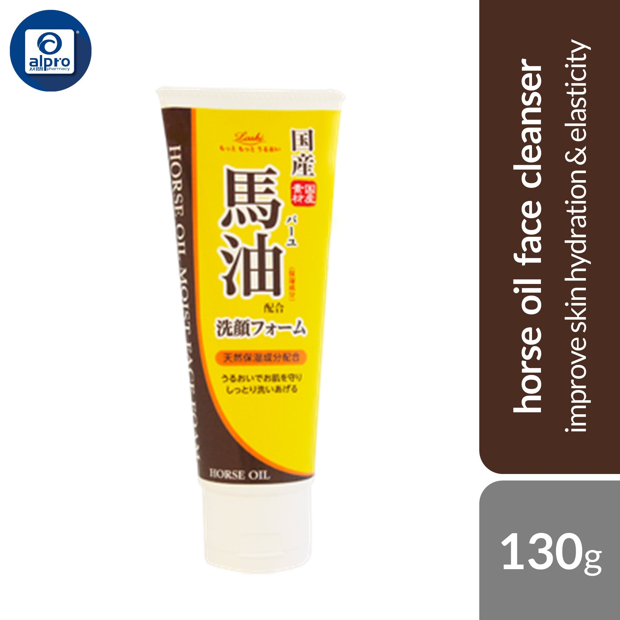 Loshi Moist Aid Horse Oil Moist Face Foam BA 130g | Improve Skin