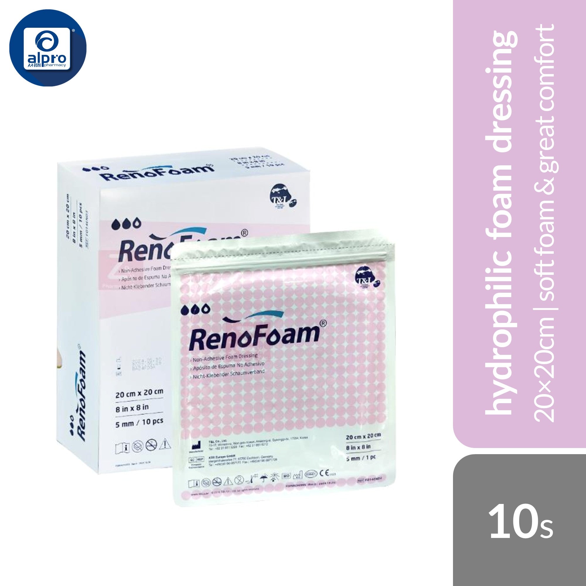 Renofoam 20×20cm | Soft Foam & Great Comfort - Alpro Pharmacy