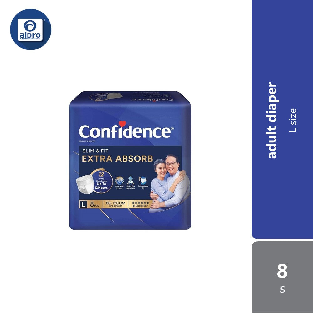 Confidence Extra Absorb Pants L 8s | Comfortable Fit - Alpro Pharmacy