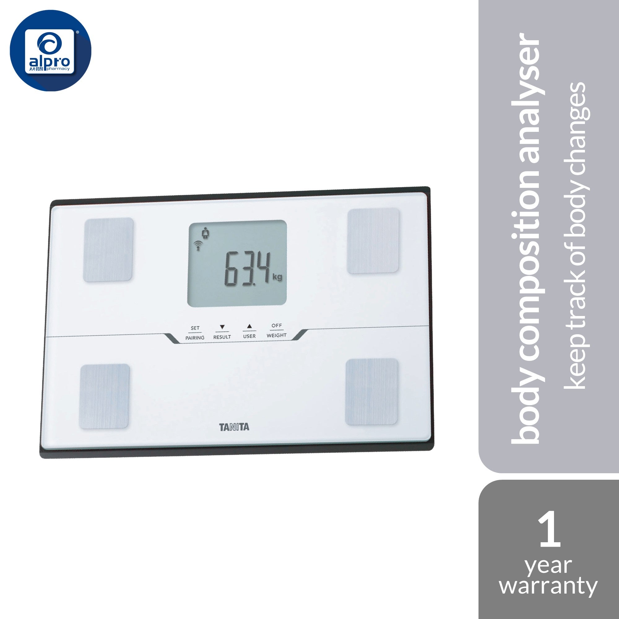 Tanita Body Composition Analyer BC-402-WH White | Keep Track of Body