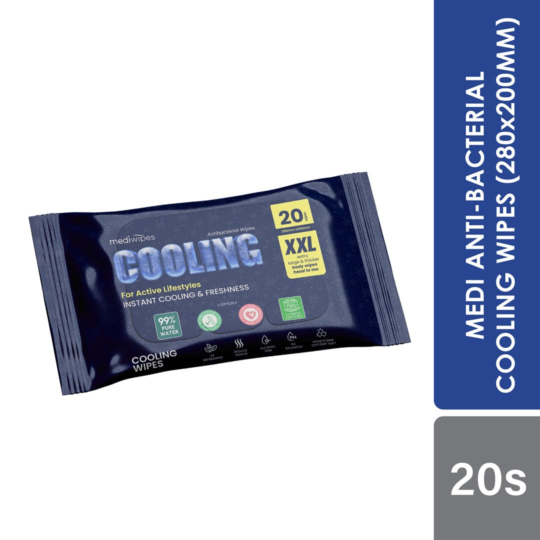 Medi Anti-Bacterial Wipes 20s ( 280 X200 Mm ) | Instant