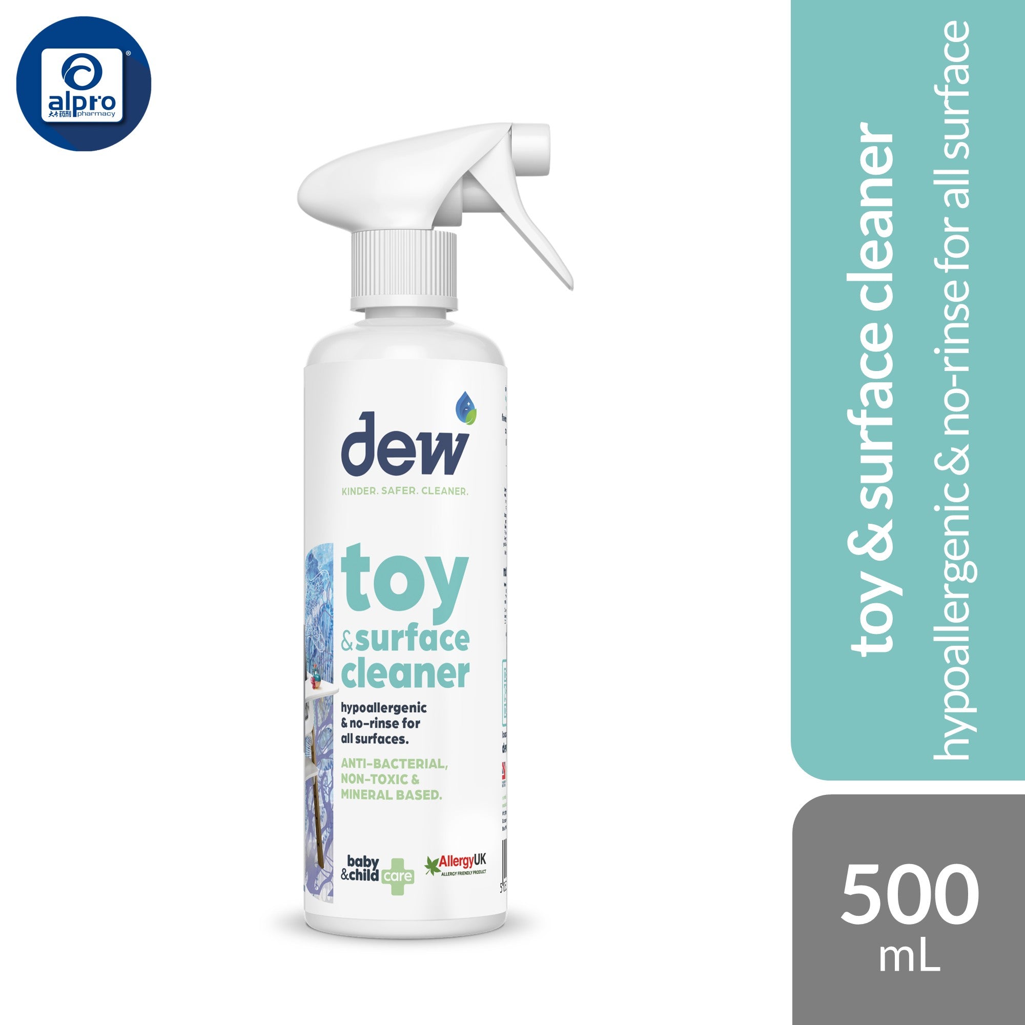 Dew Toy & Cleaner 500mL | Hypoallergenic & No-Rinse For All