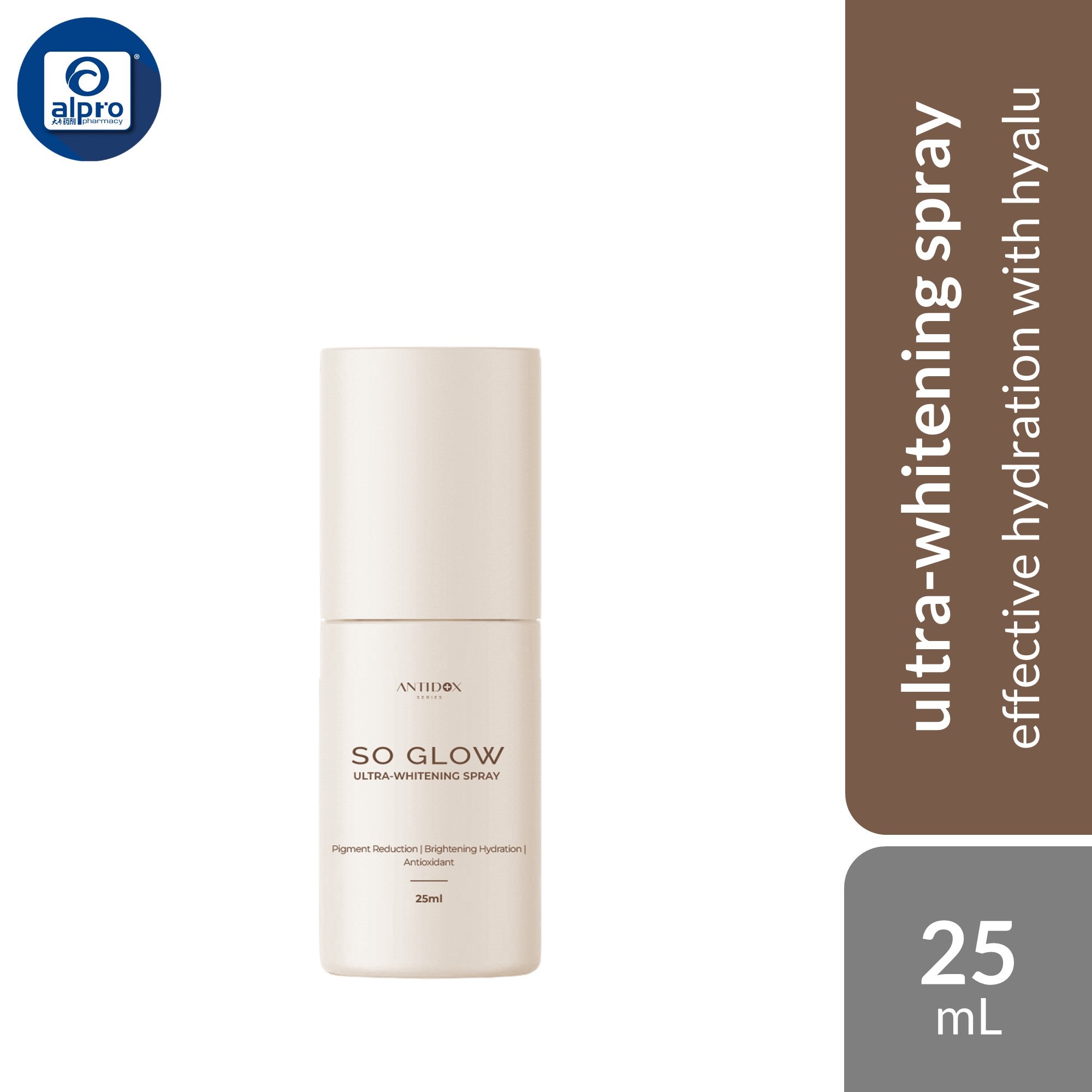 So Glow Ultra-Whitening Spray 25ml | Effective Hydration With 7 Types