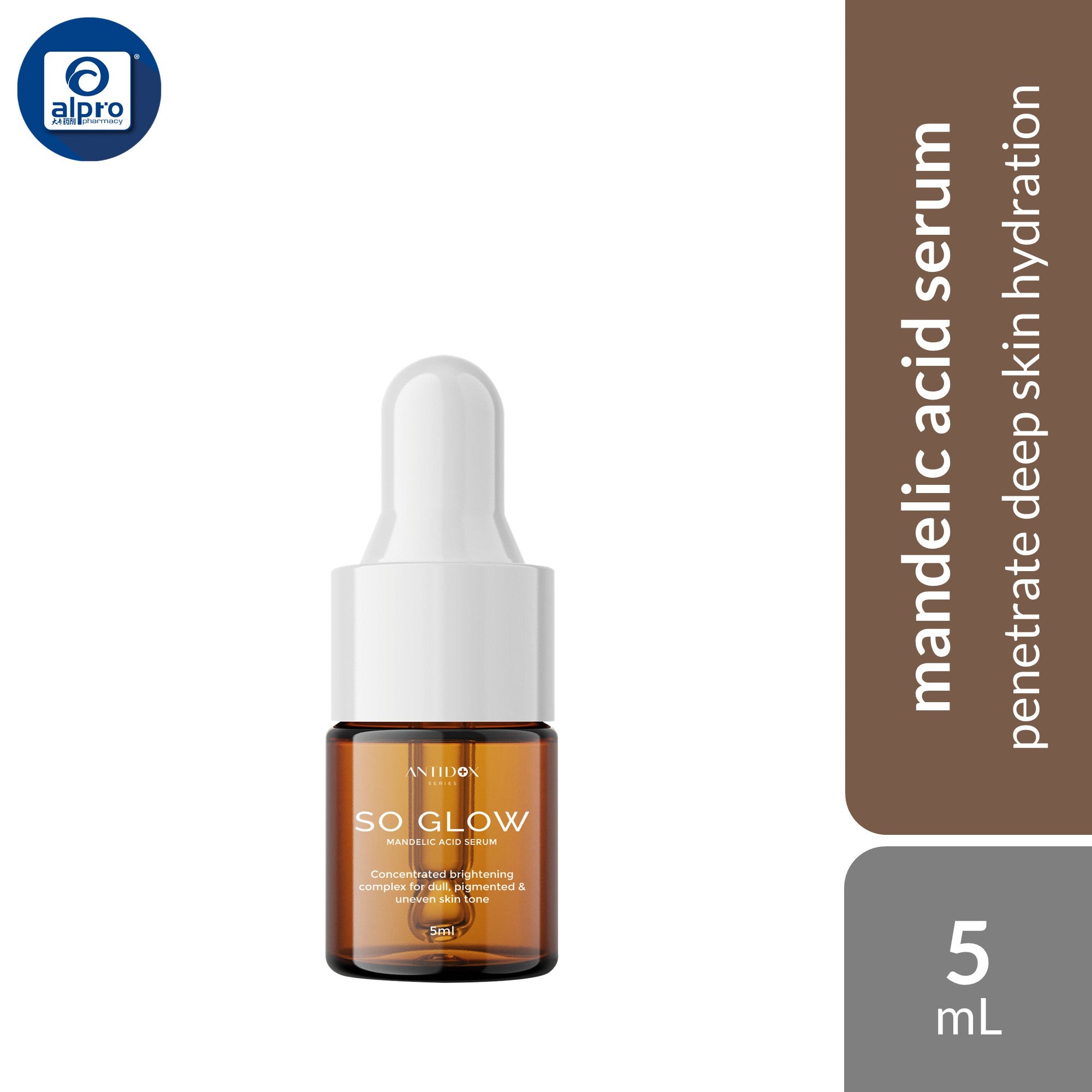 So Glow Mandelic Acid Serum 5mL | Penetrate Deep Skin Hydration Serum