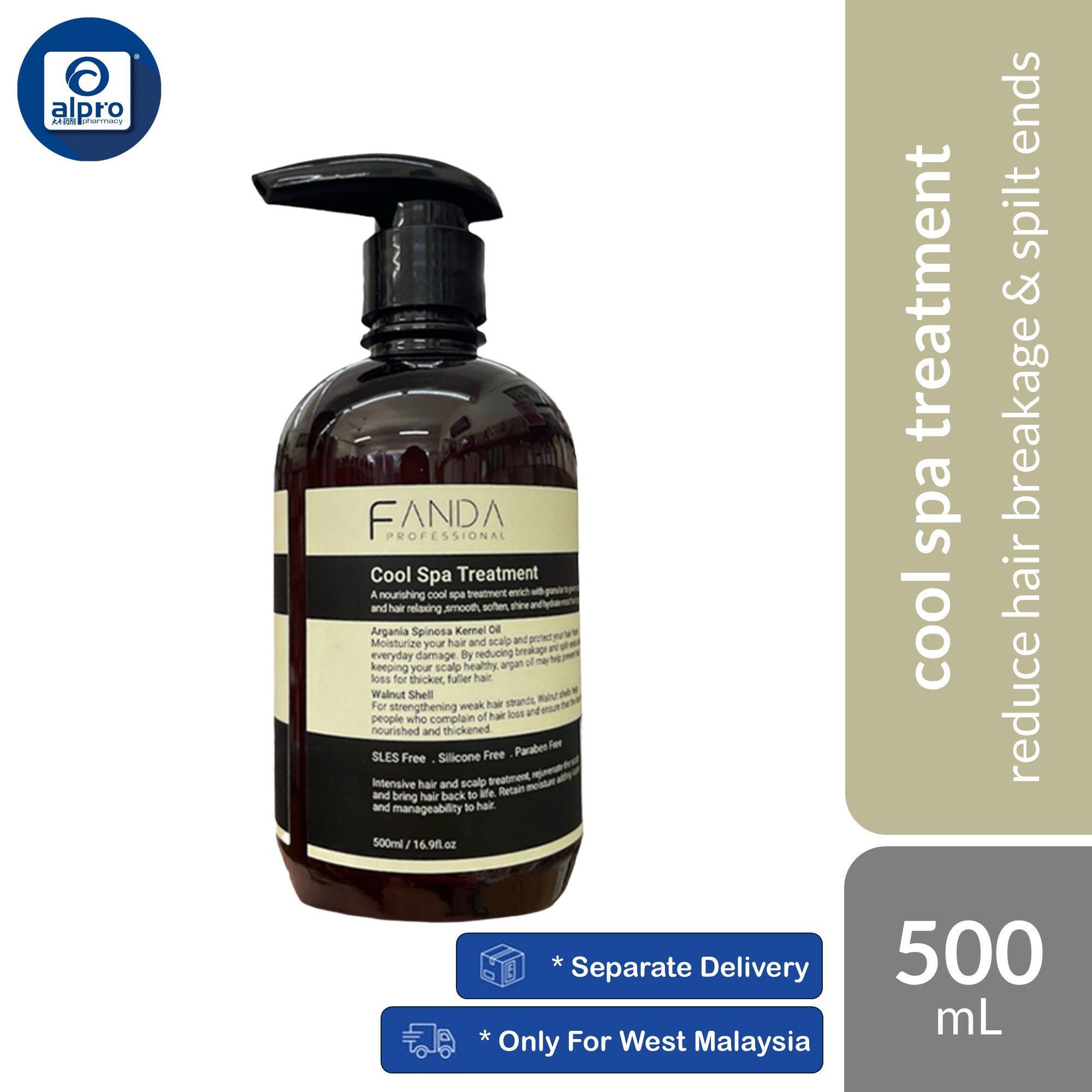Fanda Cool Spa Treatment 500mL | Reduce Hair Breakage & Spilt Ends