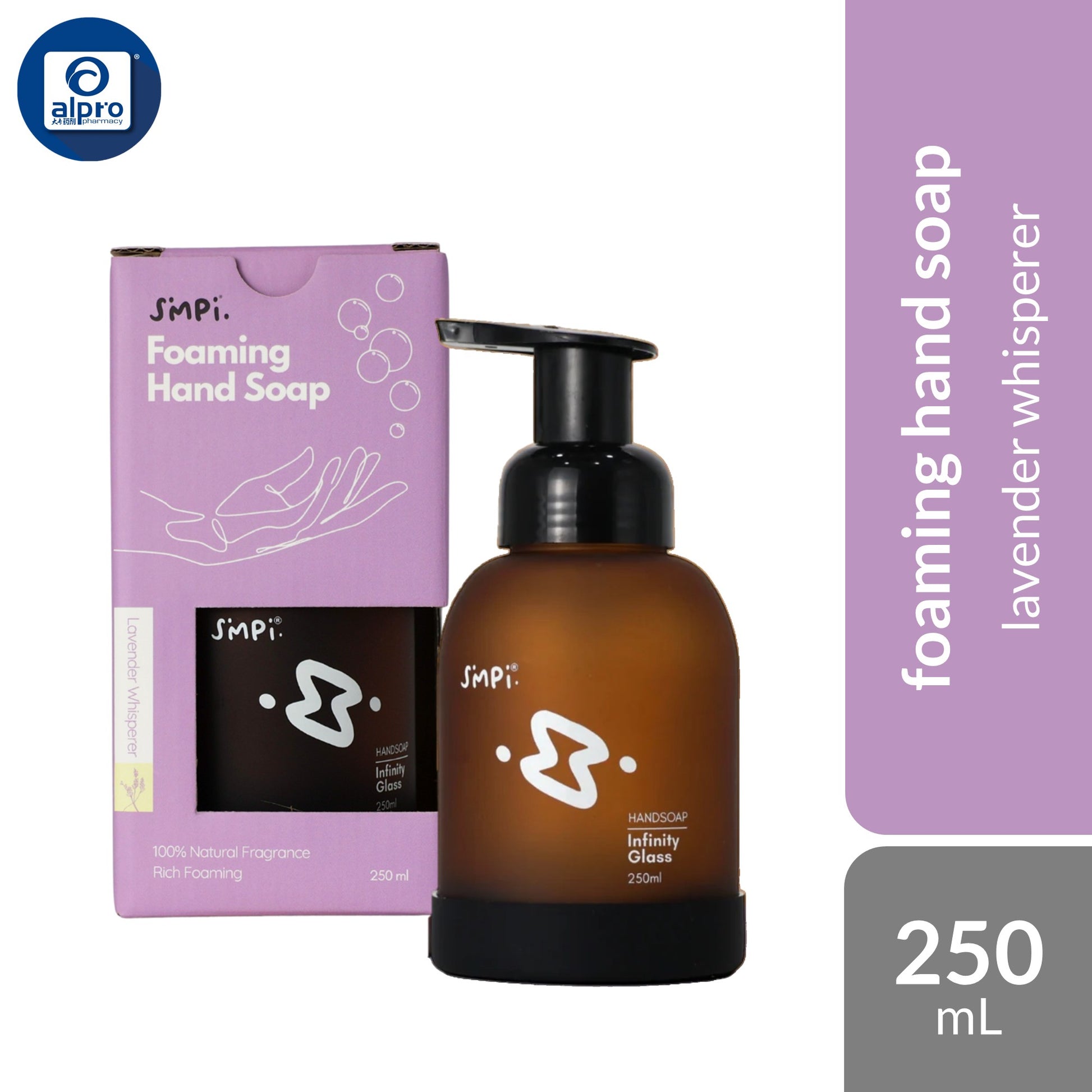 SIMPI The Hand Soap Peachy Peach/ Lavender Whisper (1 sheet & 1 Bottle