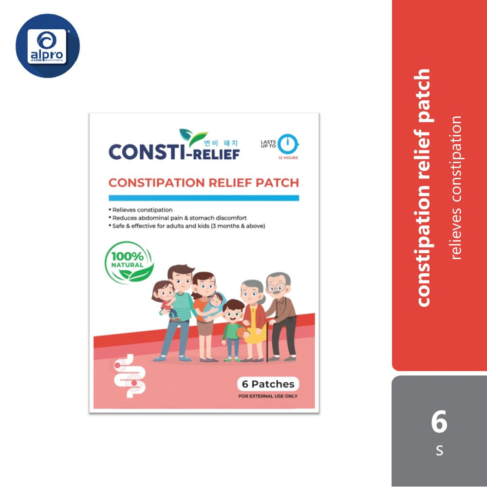Consti Relief Constipation Relief Patch 6s | 100% Natural - Alpro