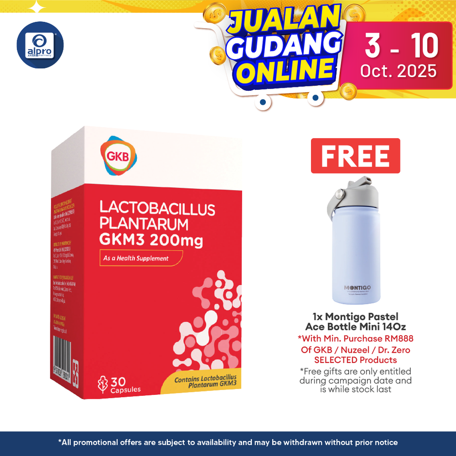 GKB Probio+ Probiotics and Prebiotics Formula 30s | Gut Health/